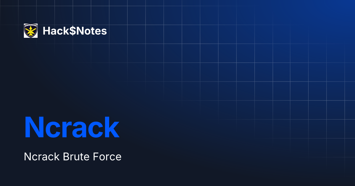 Ncrack | Hack$Notes